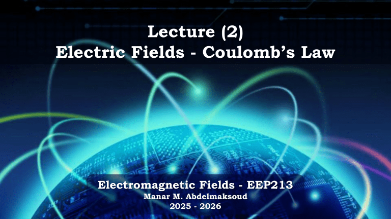 Electric Fields & Coulomb's Law: Lecture 2 on Electromagnetism