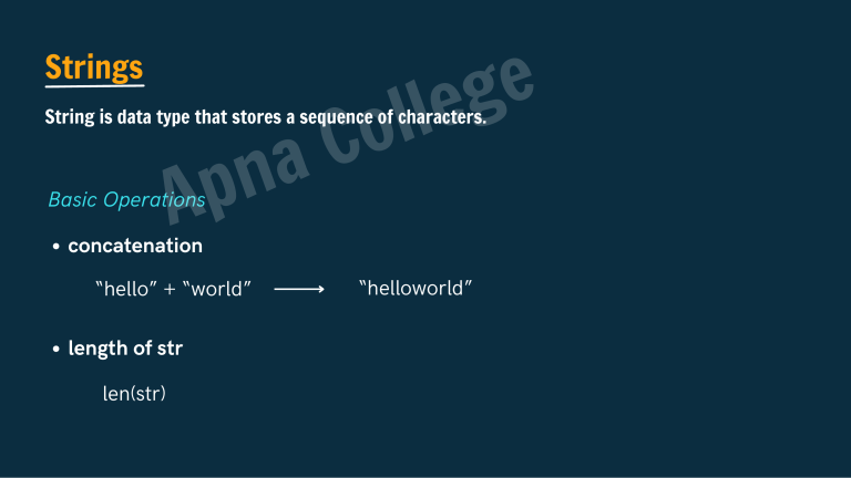 Strings and Conditionals in Programming