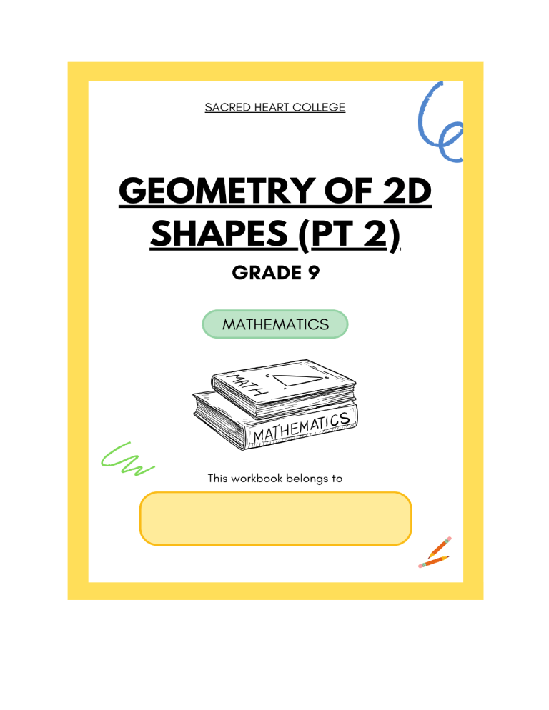Grade 9 Geometry: Congruency & Similarity Workbook