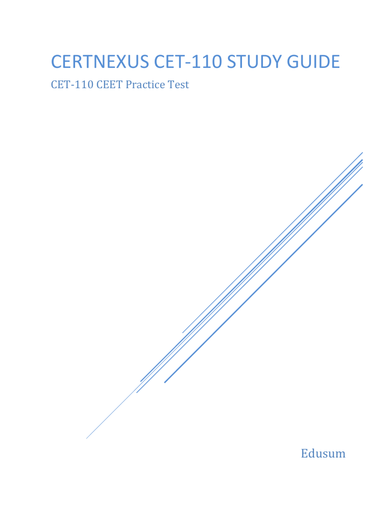 CertNexus CET-110 Study Guide: Ethical Emerging Technologist Exam Prep