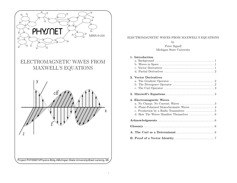 Electromagnetic Waves from Maxwell's Equations | Physics Module