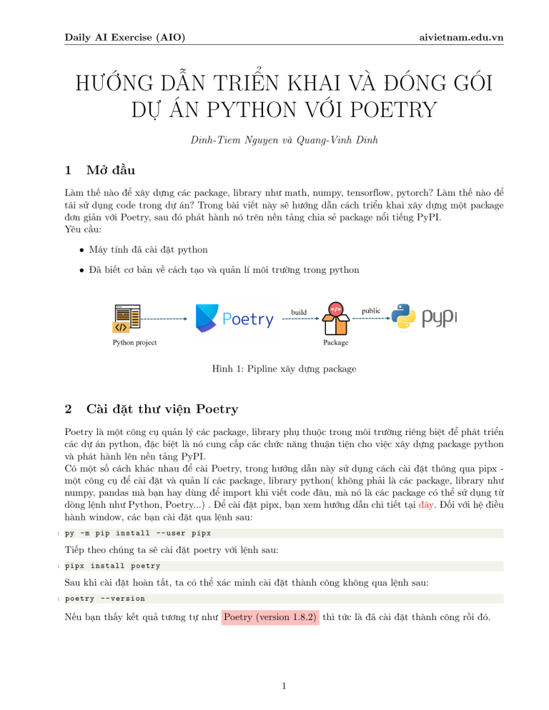 Python Packaging with Poetry: A Tutorial