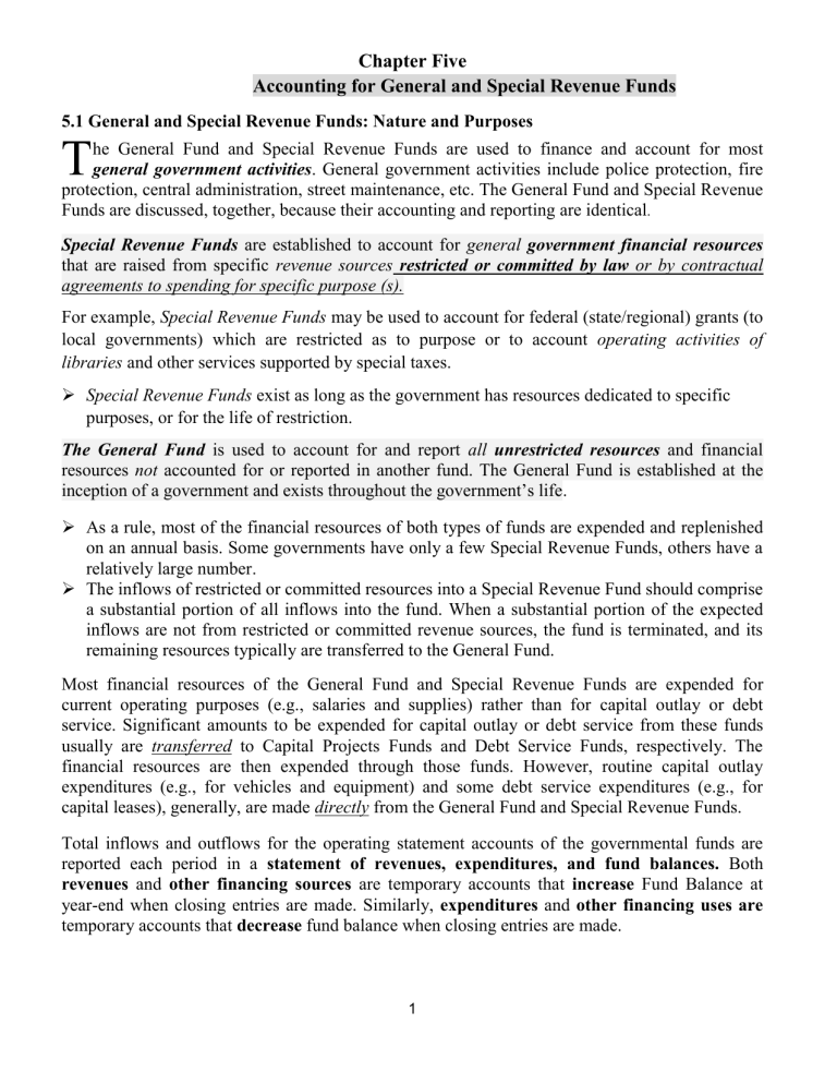 General & Special Revenue Funds: Accounting Guide