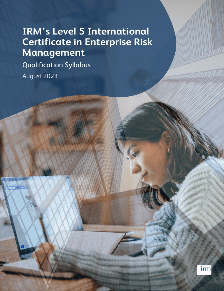 IRM Level 5 International Certificate in Enterprise Risk Management ...