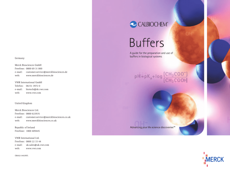 Calbiochem Buffers Booklet