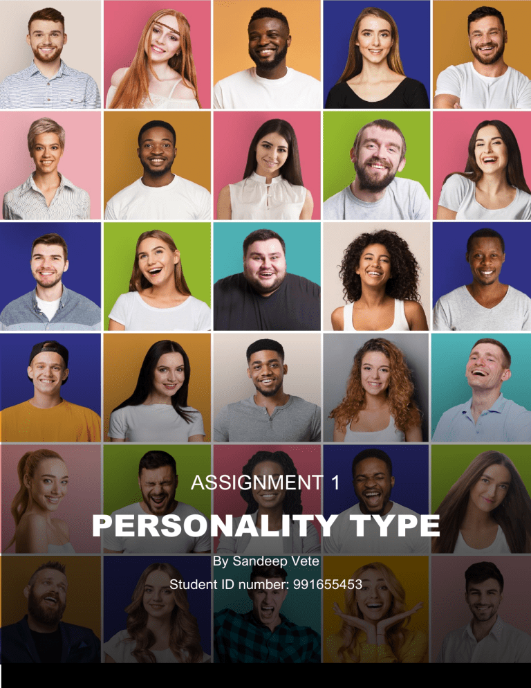 Personality Types in Organizational Behavior: Assignment 1