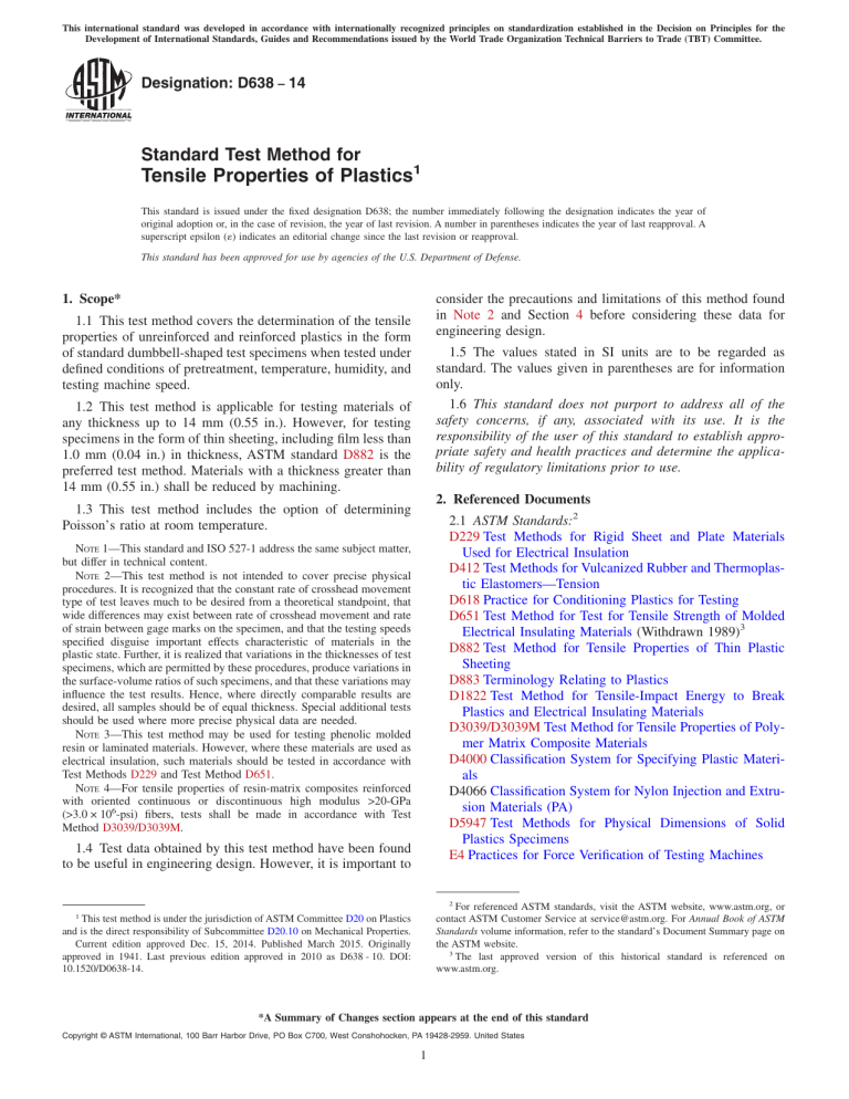 ASTM D638