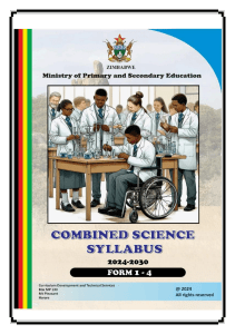 Combined science syllubus