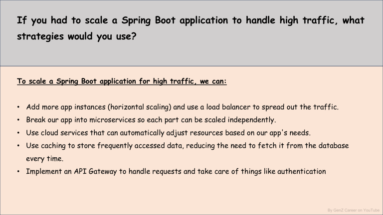 Spring Boot High Traffic Scaling & API Integration Strategies