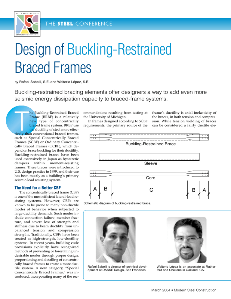 Design of Buckling-Restrained Braced Frames: Seismic Energy Dissipation