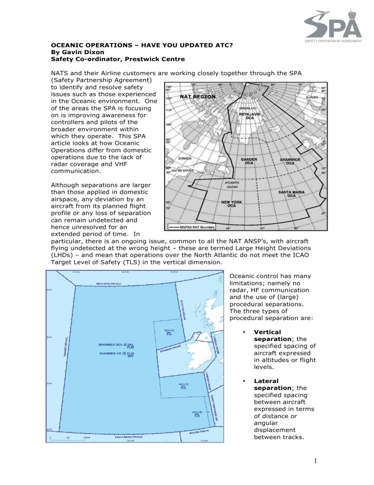 Oceanic Operations & ATC: Safety, Separation, and RLong Trial