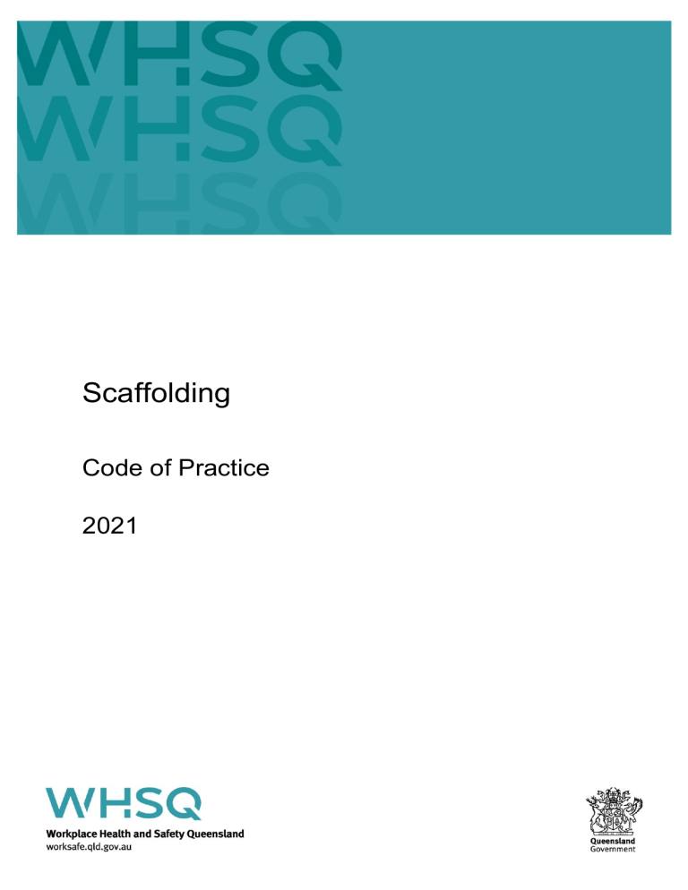 Scaffolding Code of Practice 2021 - Queensland WHS Safety Guide