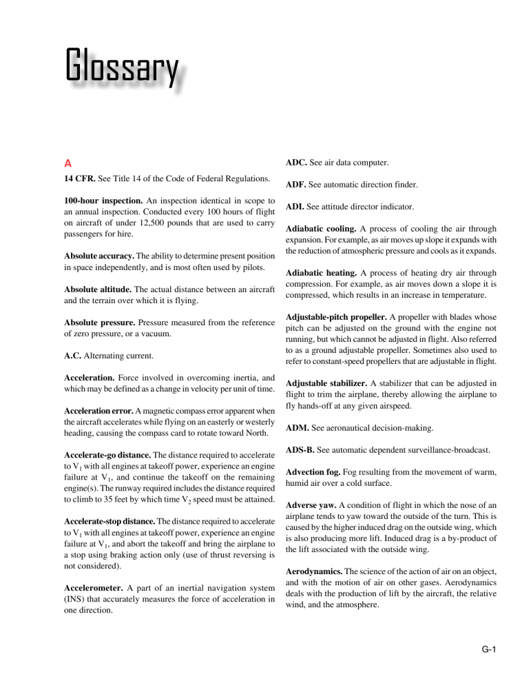 Aviation Glossary: Key Terms & Definitions