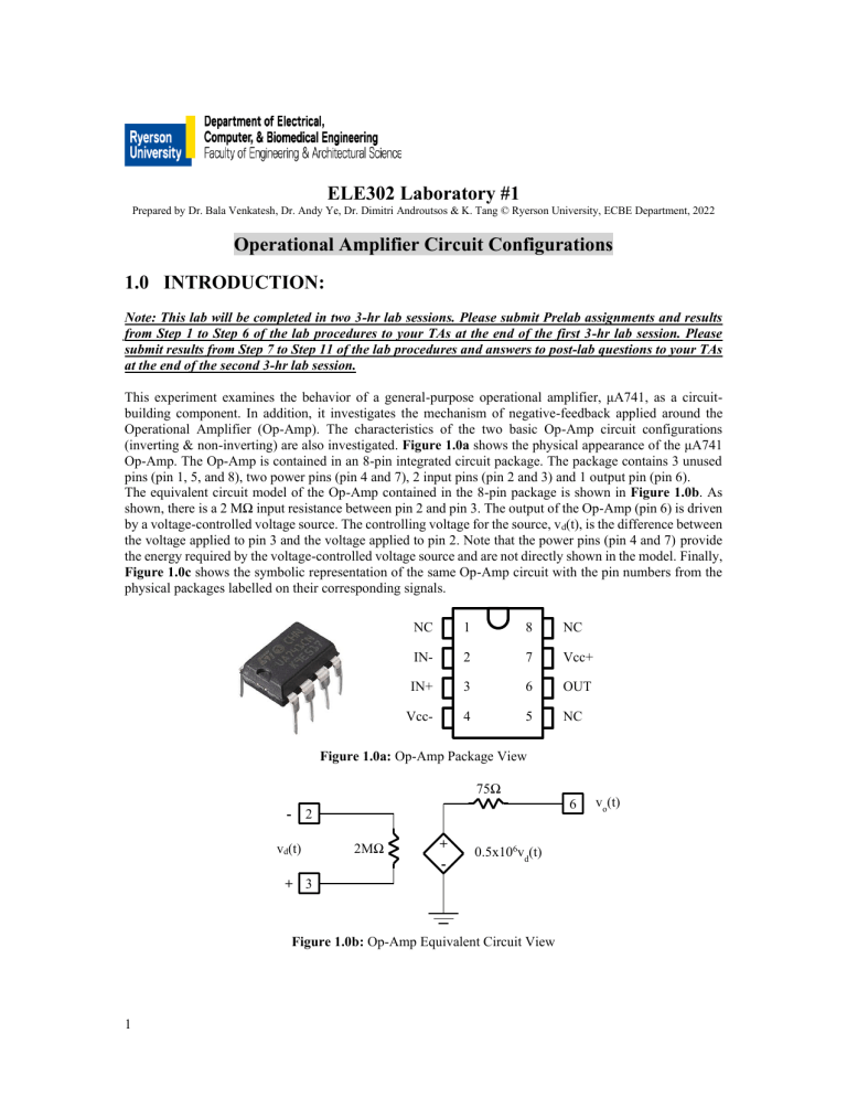 Op-Amp Circuit Lab: μA741 Configurations & Analysis