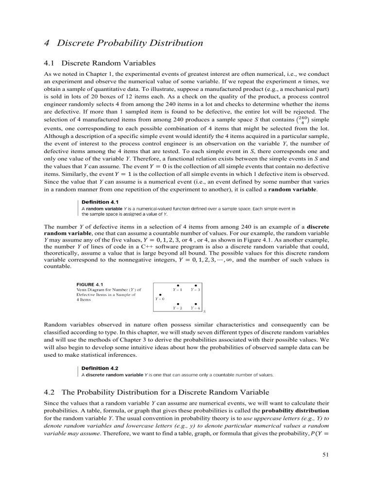 Discrete Probability Distribution: Random Variables & Expected Values