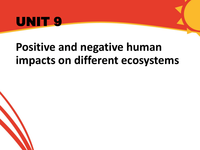Human Impacts on Ecosystems: Positive, Negative & Conservation