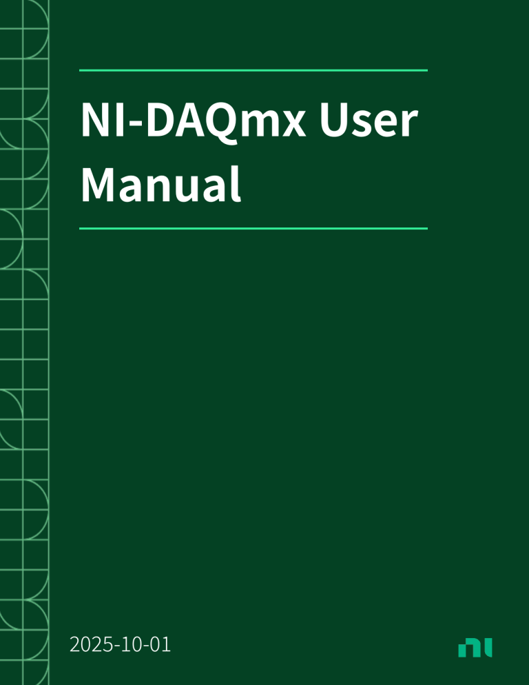 NI-DAQmx User Manual 2025-10-01 | Data Acquisition & Control