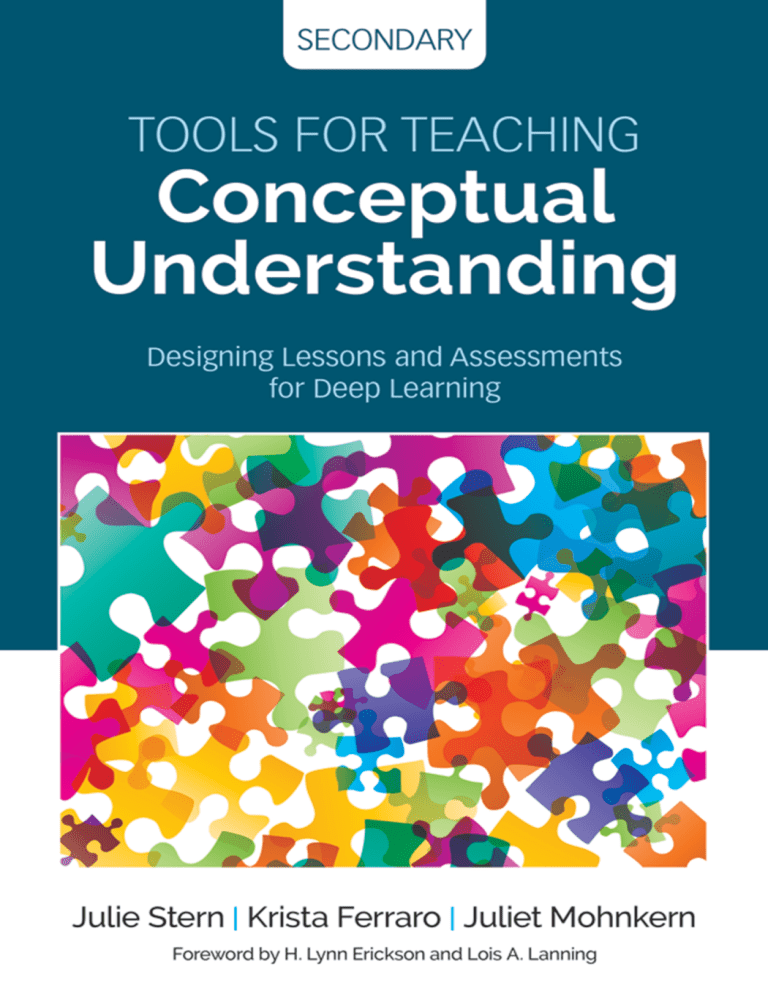 Tools for Teaching Conceptual Understanding, Secondary: Deep Learning Guide