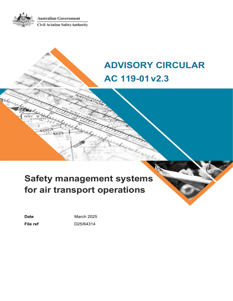 Aviation Safety Management Systems (SMS) for Air Transport Operations