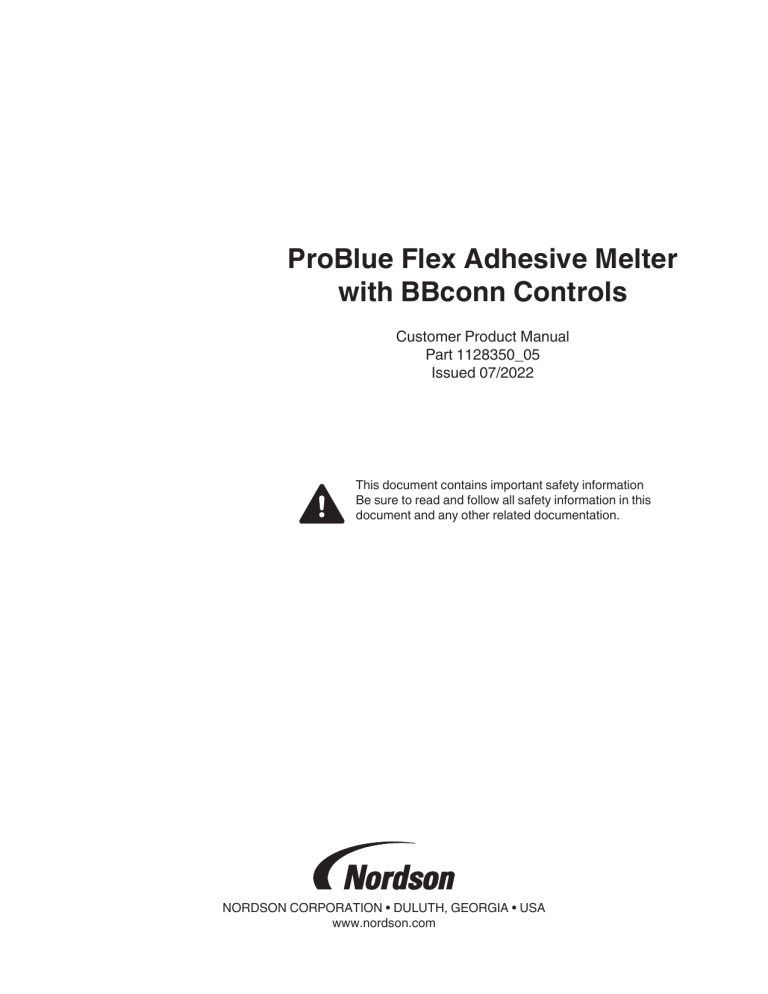 ProBlue Flex Adhesive Melter Manual