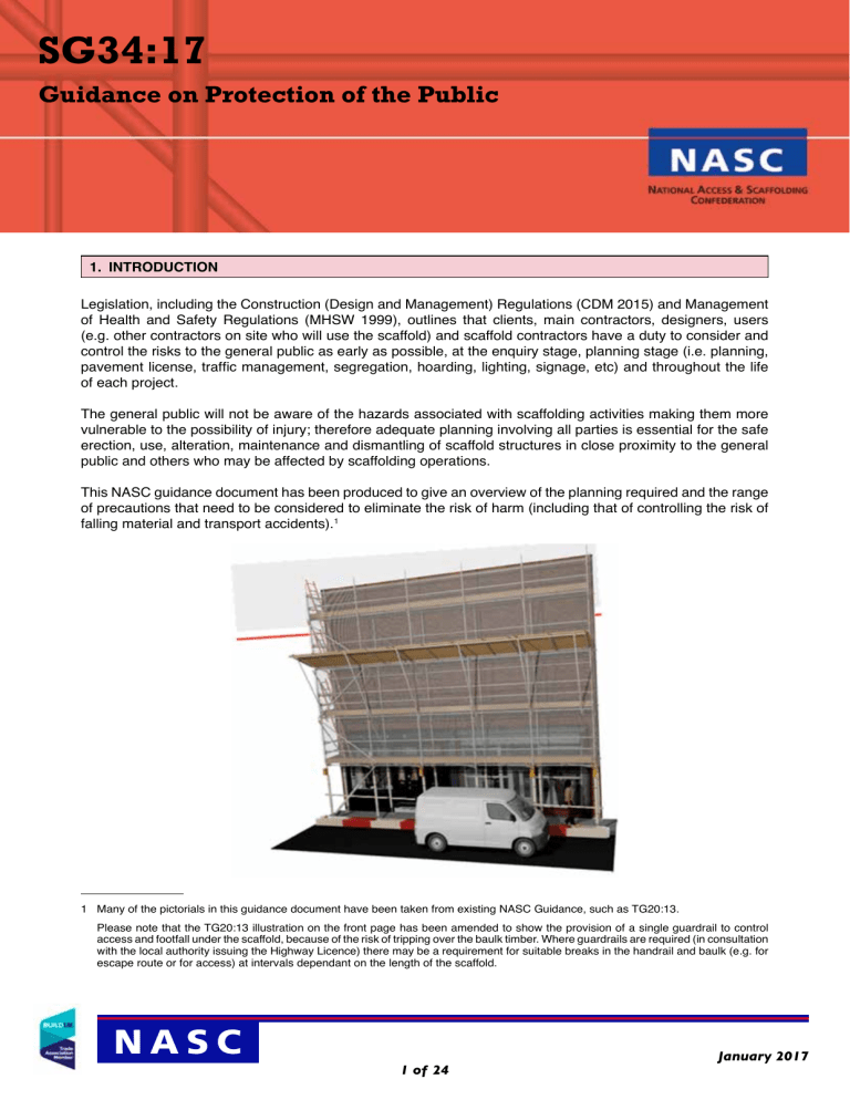 Scaffolding Public Protection Guidance | NASC SG34:17