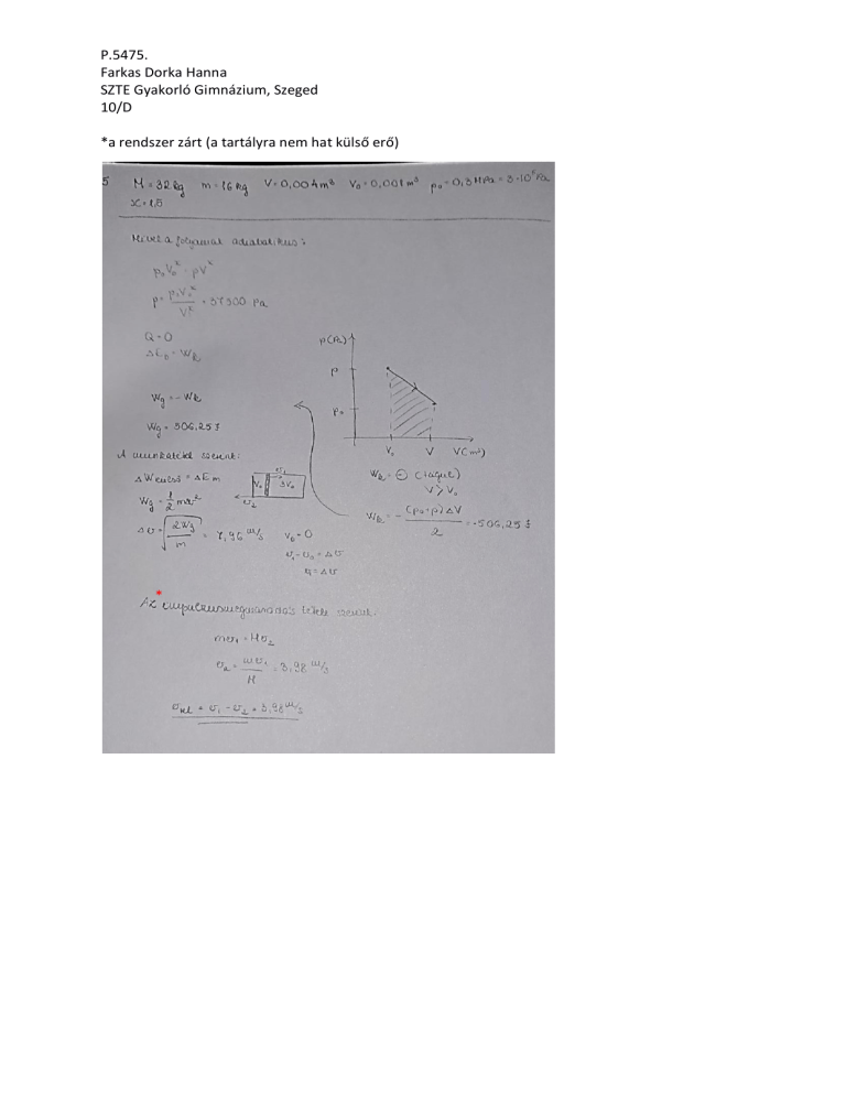 Physics Problem Solution: Adiabatic Process & Energy Conservation