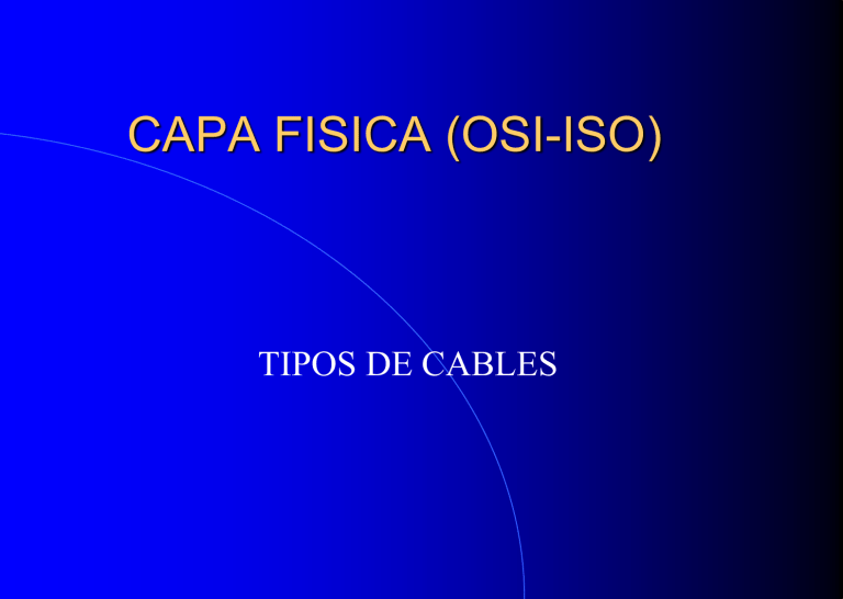 Capa Física OSI: Tipos de Cables y Transmisión de Datos