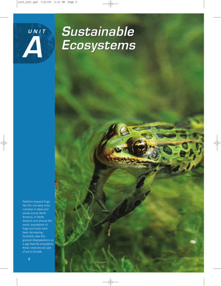 Sustainable Ecosystems: An Introduction