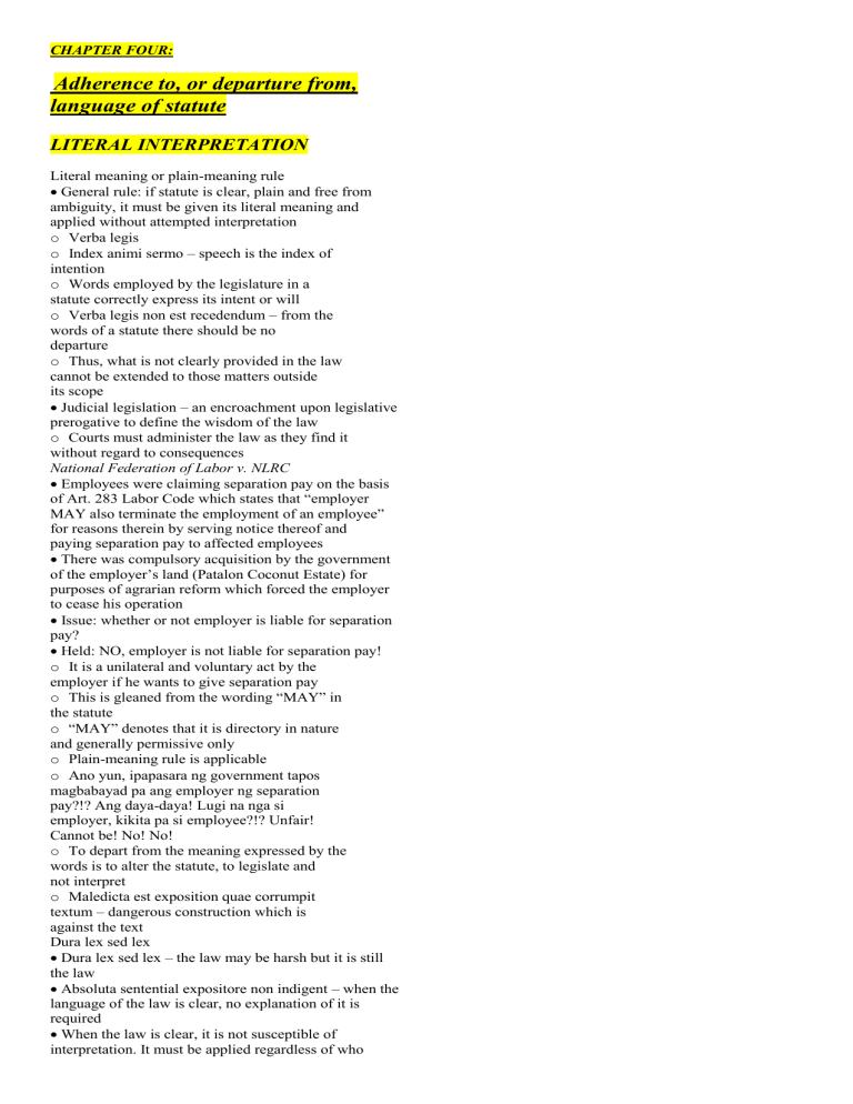 Statutory Interpretation: Literal & Spirit-Based Approaches in Law