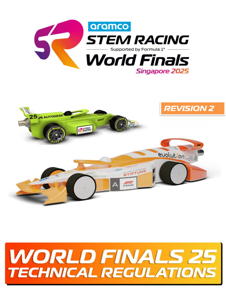 Aramco STEM Racing World Finals 2025: Technical Regulations Revision 2