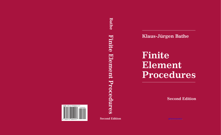 Finite Element Procedures Textbook, 2nd Edition