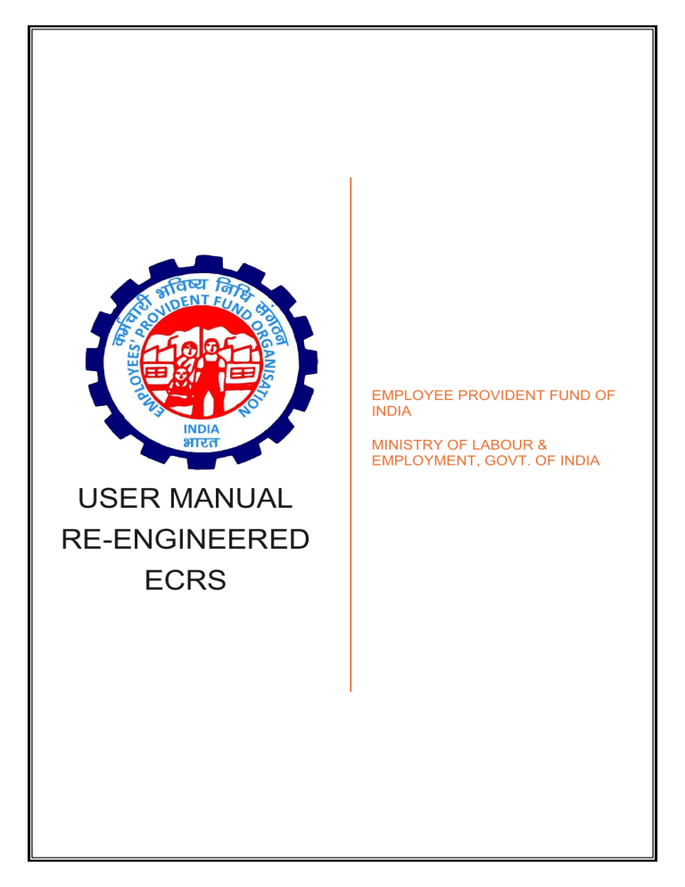 EPFO ECR User Manual: Filing Returns & Payments Guide