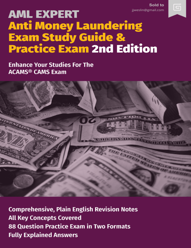 AML Exam Study Guide & Practice Exam - 2nd Edition