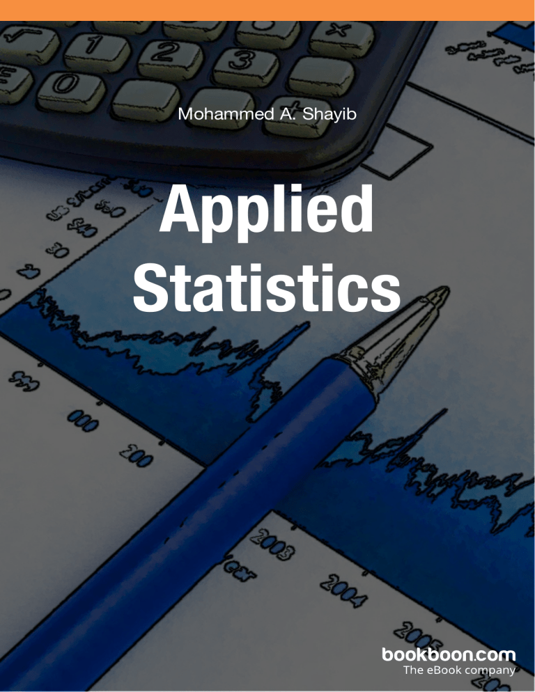 Applied Statistics Textbook