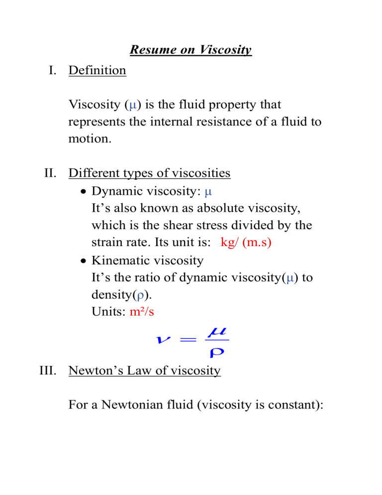 Viscosity Explained: Definition, Types, Newton's Law & Effects
