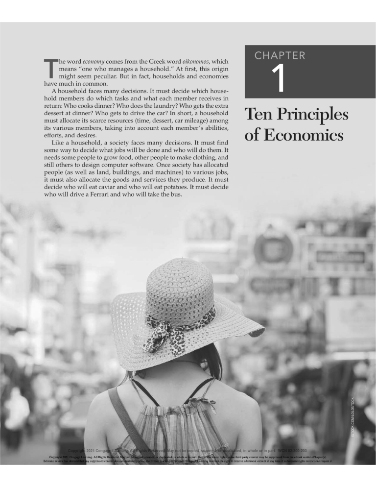 Ten Principles of Economics: Scarcity, Trade-Offs & Opportunity Cost
