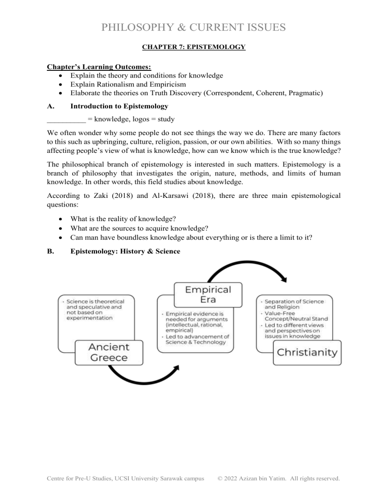 Epistemology: Philosophy of Knowledge Guide