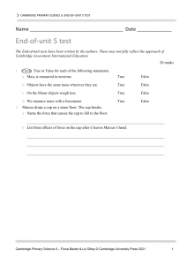 Primary Science Test: Circulatory, Respiratory, Reproduction