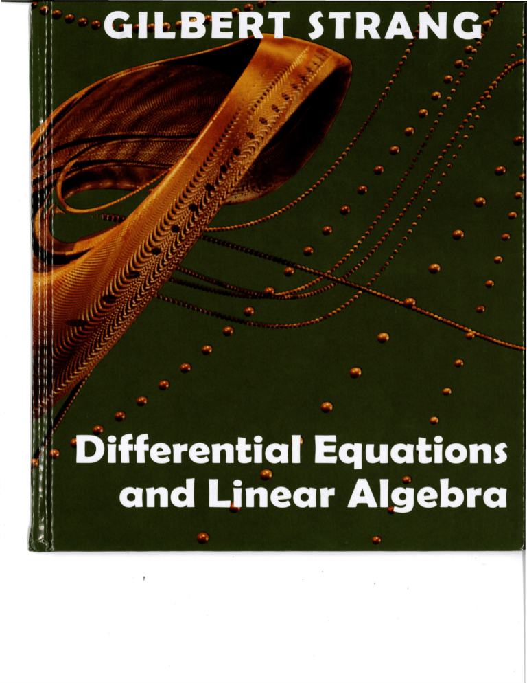 Gilbert Strang: Differential Equations and Linear Algebra Textbook