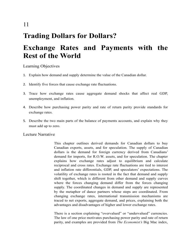 Exchange Rates and Payments: Canadian Dollar, Fluctuations, Balance of ...