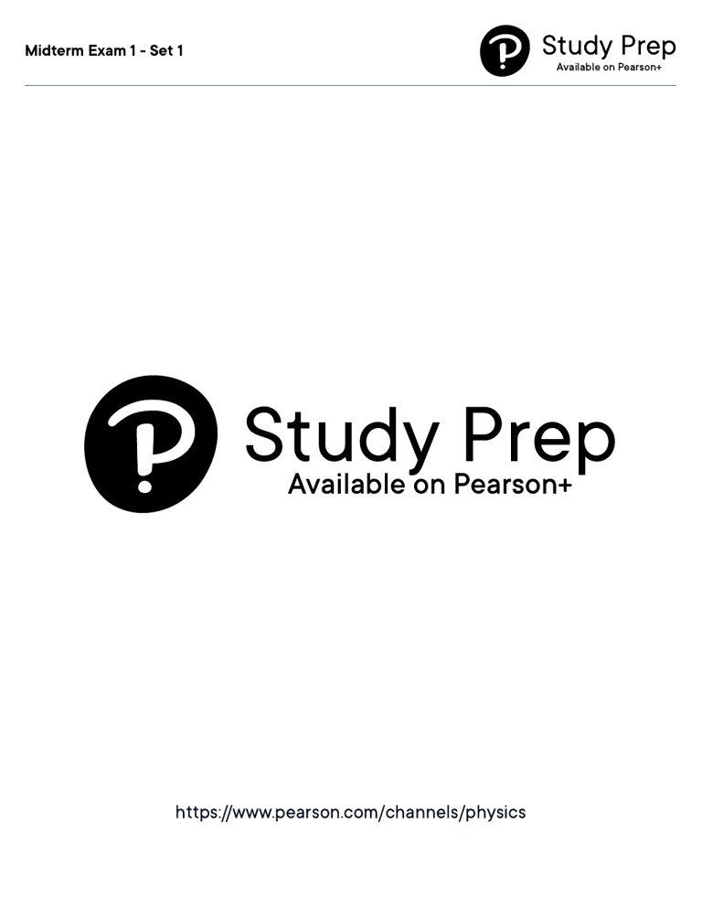 Physics Midterm Exam 1 Study Prep: Electrostatics Problems