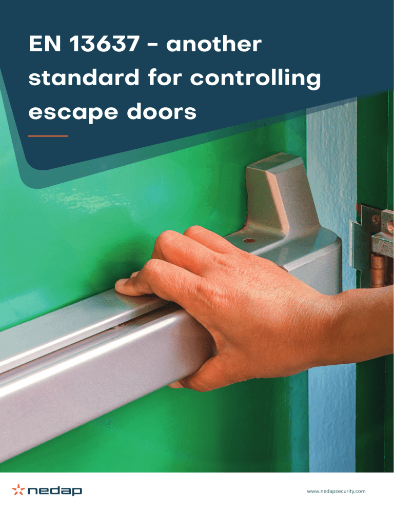 EN 13637: Controlling Escape Doors with Electronic Security