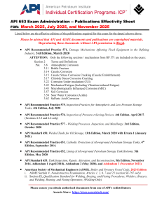 API 510 Exam Publications List (2025-2026) - Official Guide