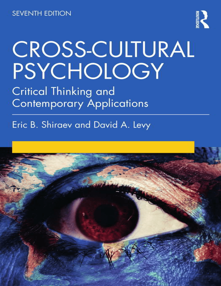 Cross-Cultural Psychology: Critical Thinking & Contemporary Applications