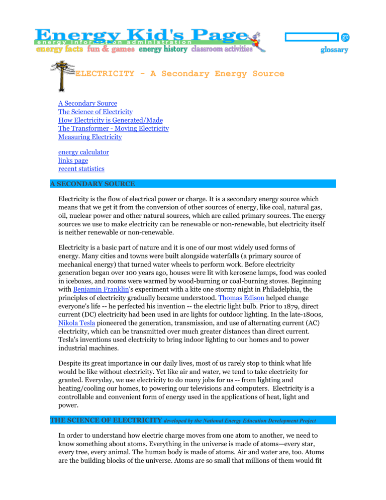 Electricity: A Secondary Energy Source Explained