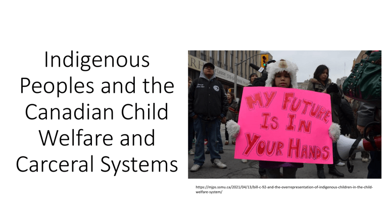 Indigenous Child Welfare in Canada: History & Current Issues