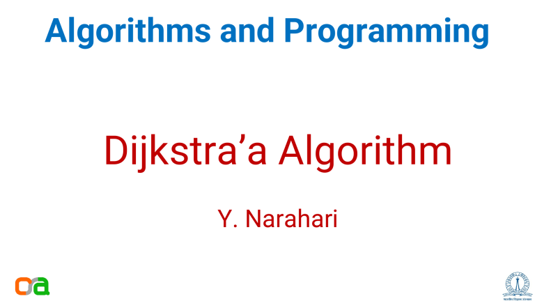 11-Dijkstra Algorithm