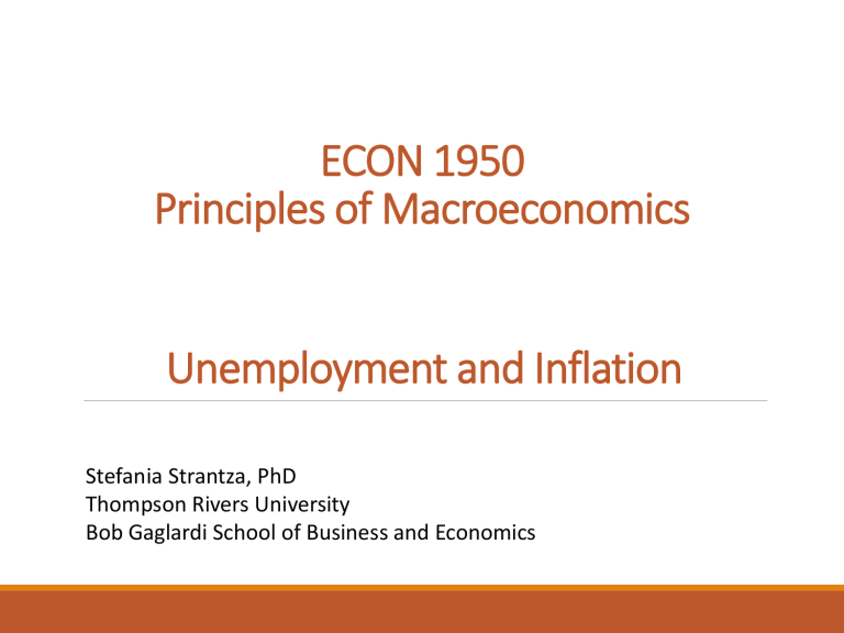 Unemployment & Inflation: Macroeconomics Principles, CPI & GDP Deflator
