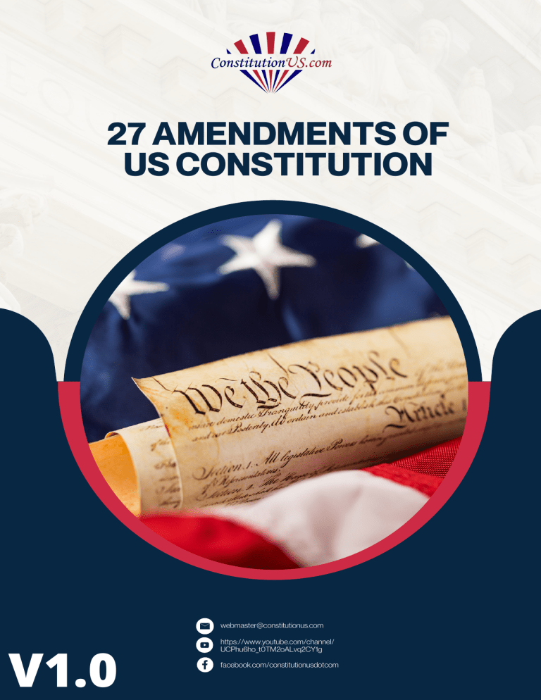 27 Amendments of the US Constitution: Full Text & Overview
