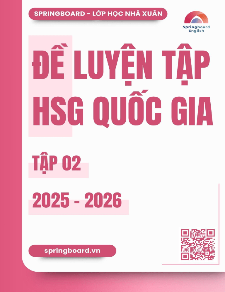 National English HSG Exam Practice Test 2025-2026 (Vol 2) - Springboard